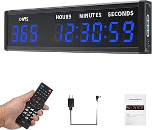 Amazon.com: Large Digital Count Up Count Down Timer, Multi-Function 999 ...