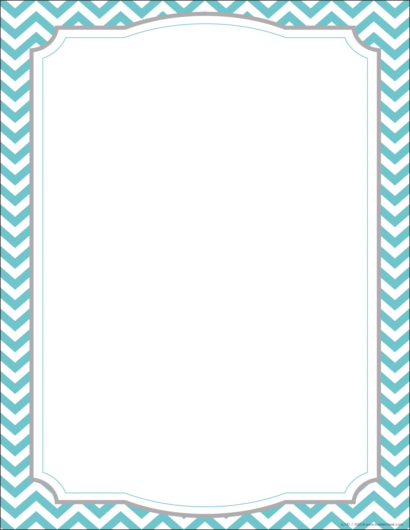Light Blue Chevron Border