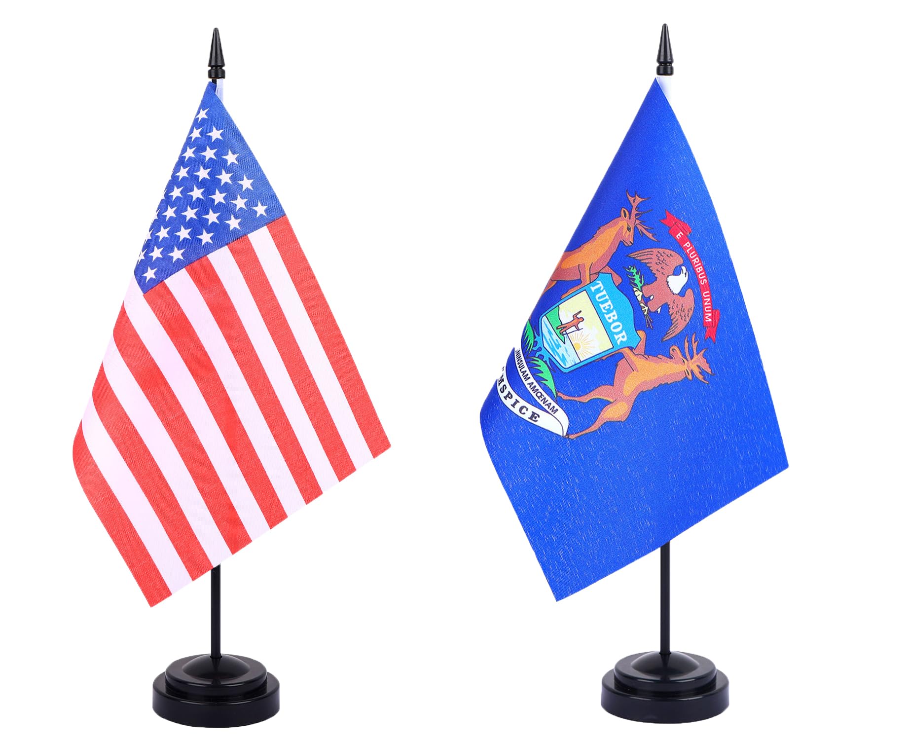 Snapklik.com : WXTWK 2 Pack USA Michigan Flag Michigan State Desk Flag ...