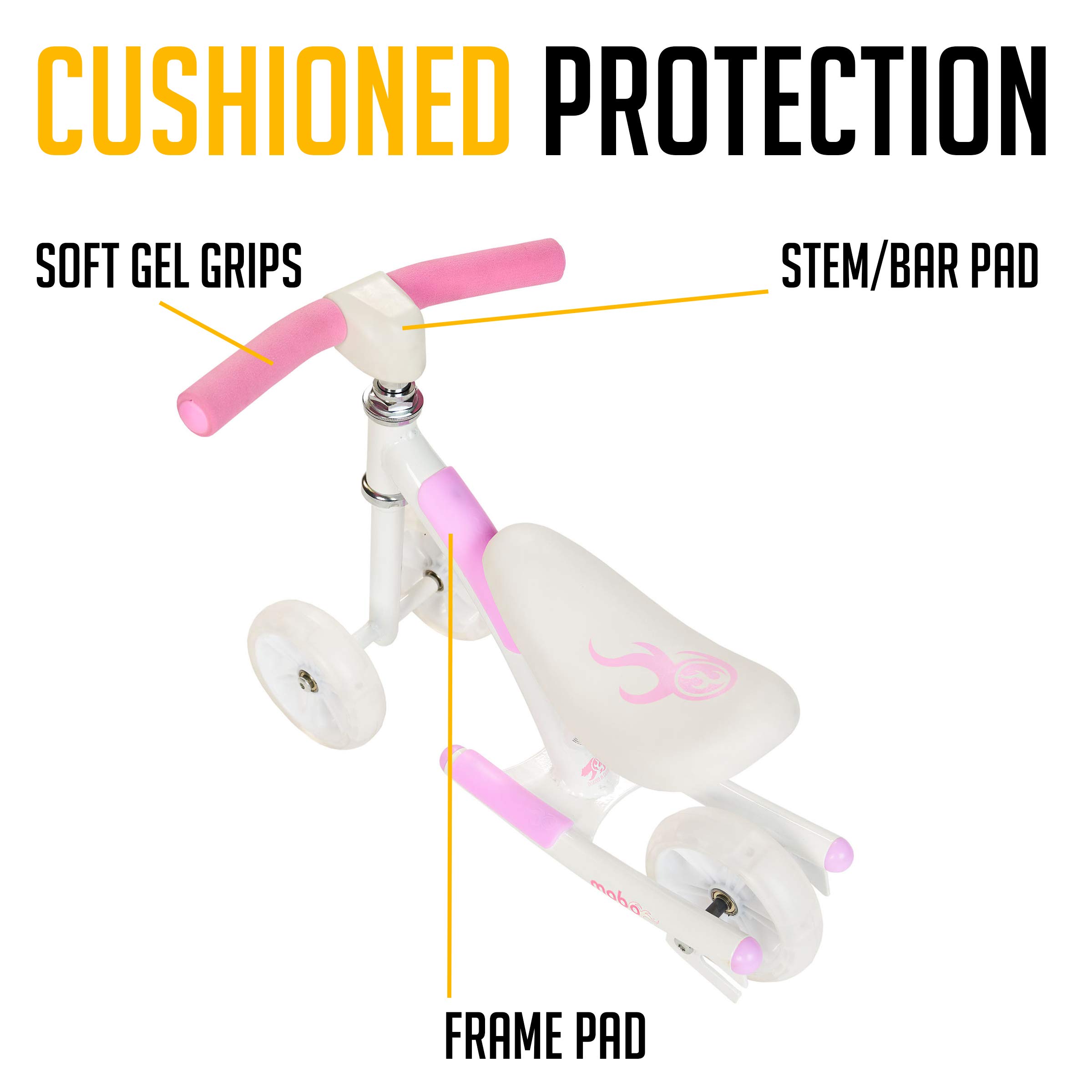 Mobo Cruiser Wobo Rocking Horse Ride On & Baby Balance Bike Pink, seat ...