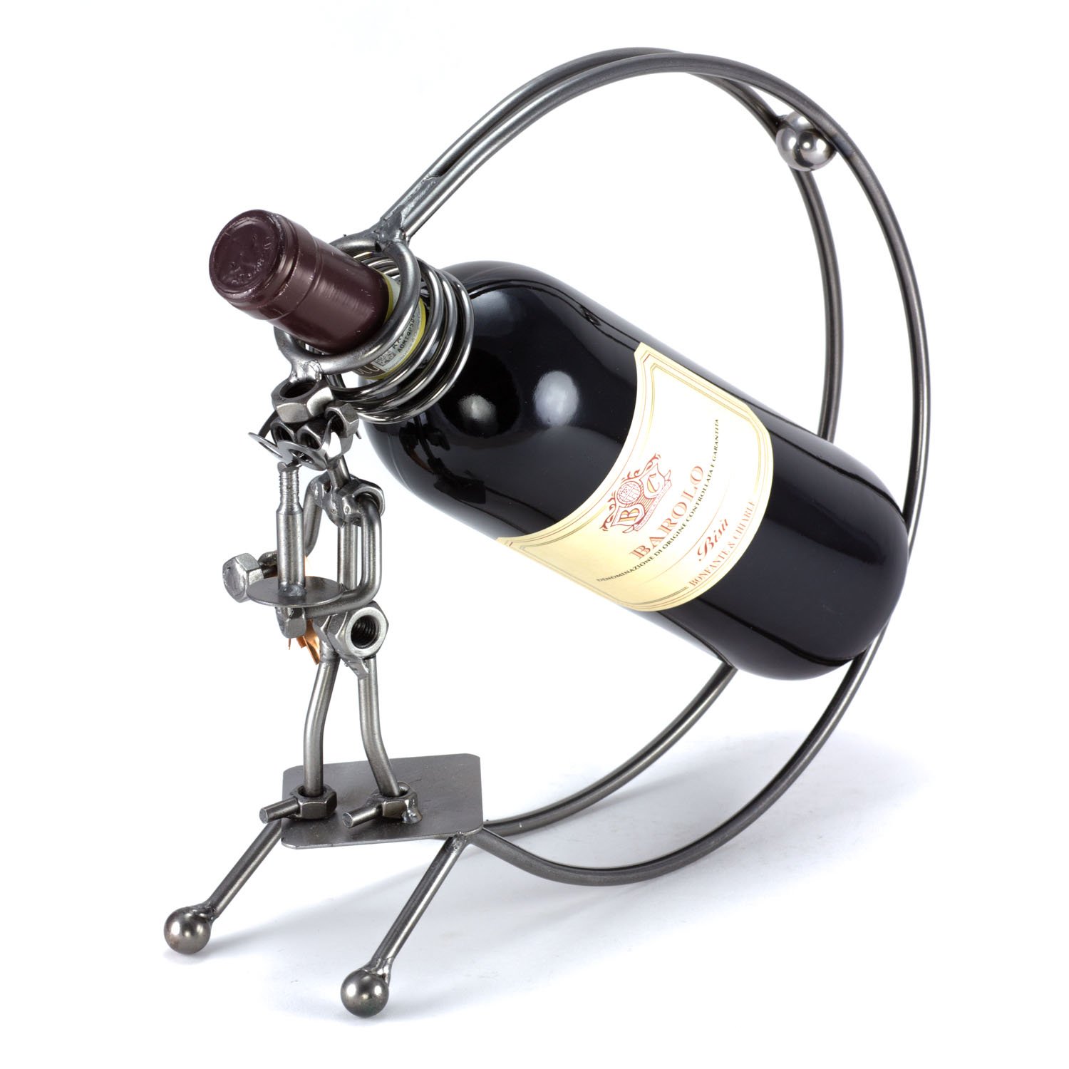 Amazon.com: Steelman24 Waiter Wine Server Sculpture Nuts and Bolts ...