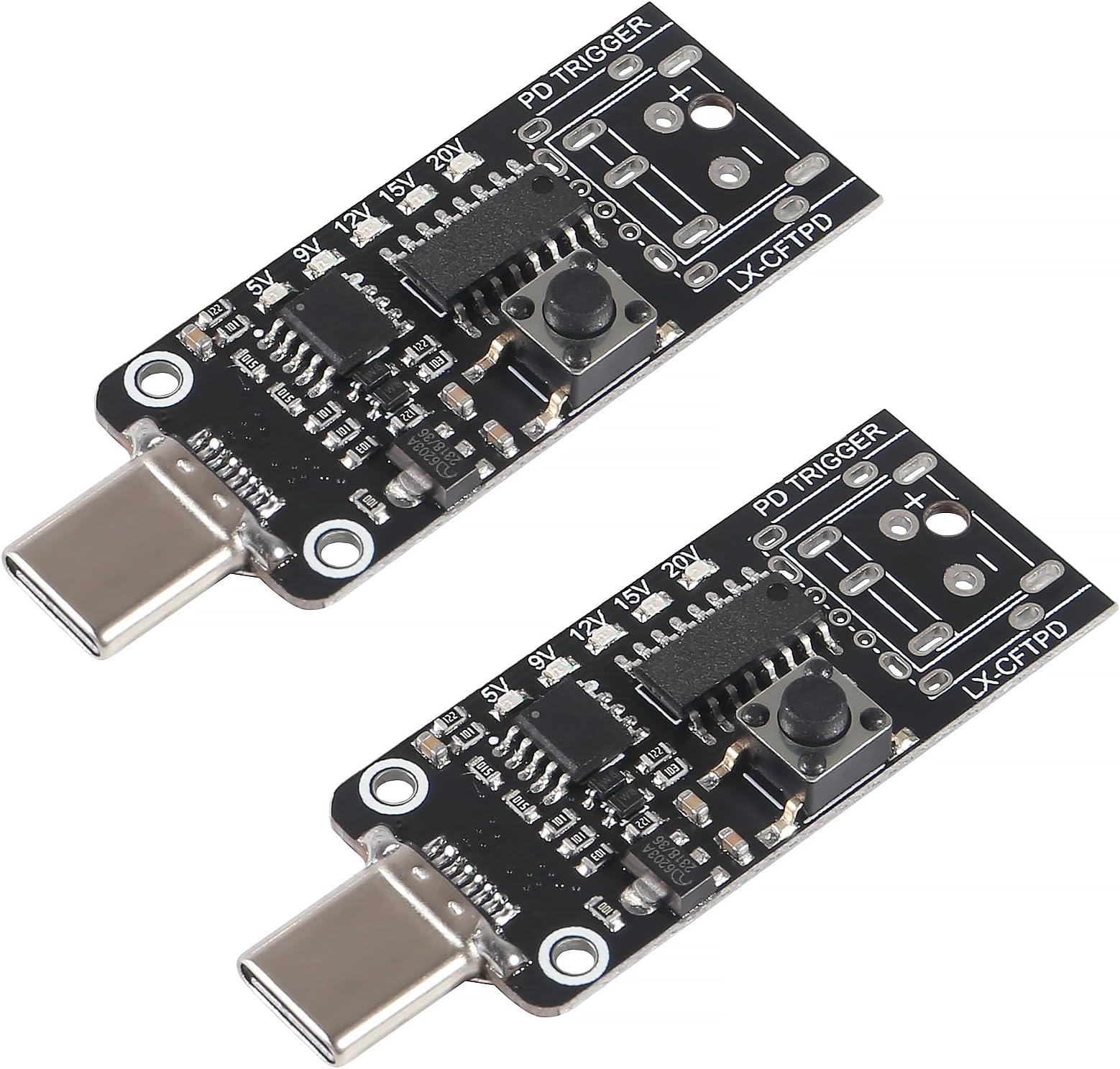 Amazon.com: AITRIP 2PCS 100W 5A USB-C Fast Charge USB-C PD QC DC 5V 9V ...