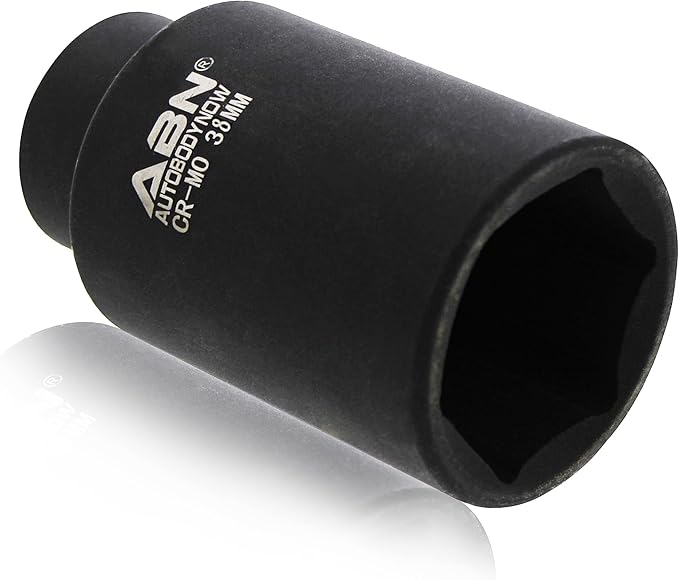 Amazon.com: ABN Axle Nut Socket, 38mm, 1/2in Drive, 6 Point – Universal ...