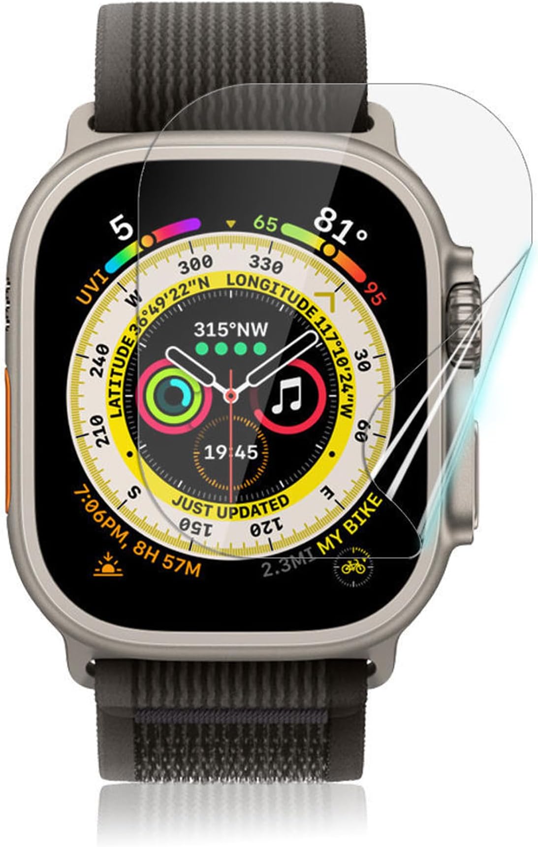 Amazon.com: LK 6 Pack for Apple Watch Ultra 2 Screen Protector 49mm ...