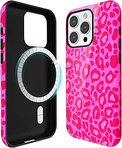 Amazon.com: Svanove for iPhone 14 Pro Max Case Cheetah Print, Compatible with Magsafe Magnetic ...
