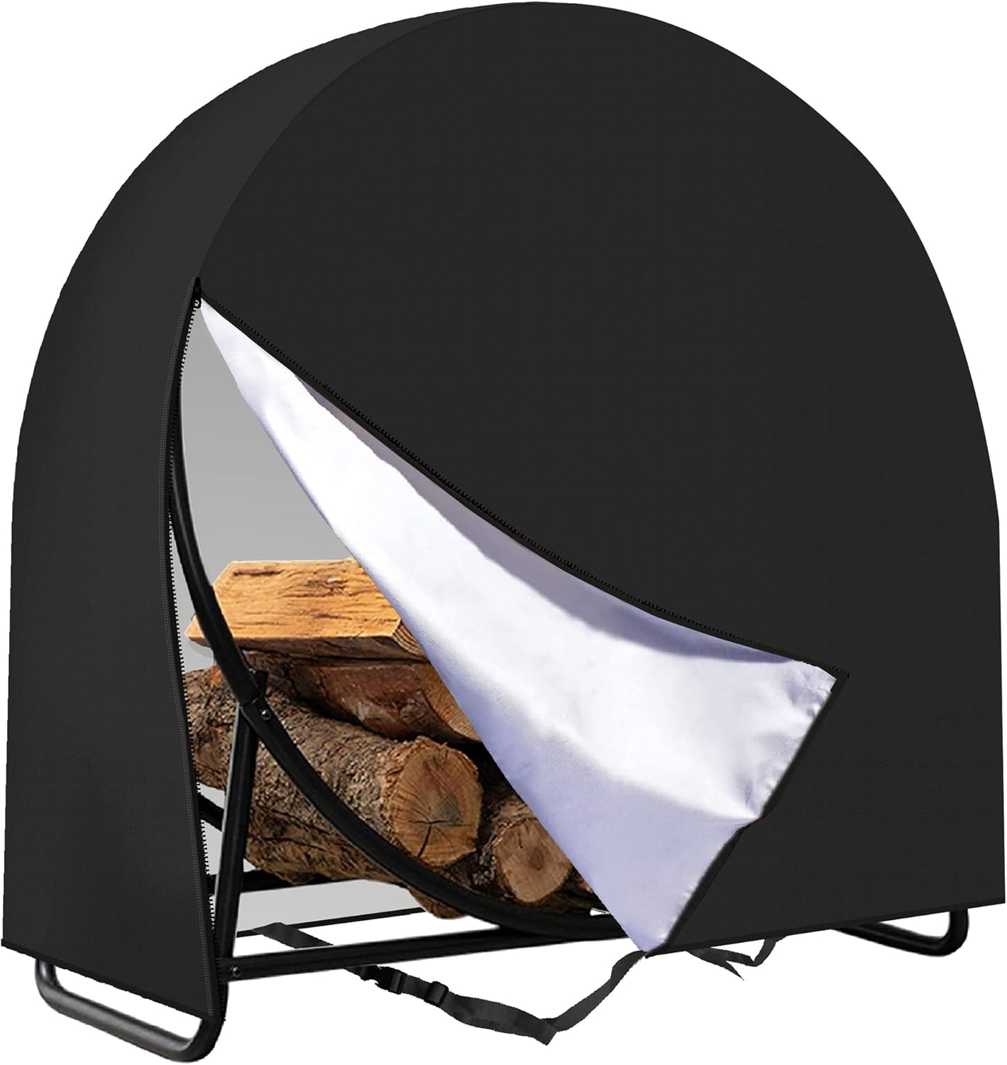 Amazon.com: IC ICLOVER Firewood Log Hoop Cover, 40 Inch Outdoor Heavy ...