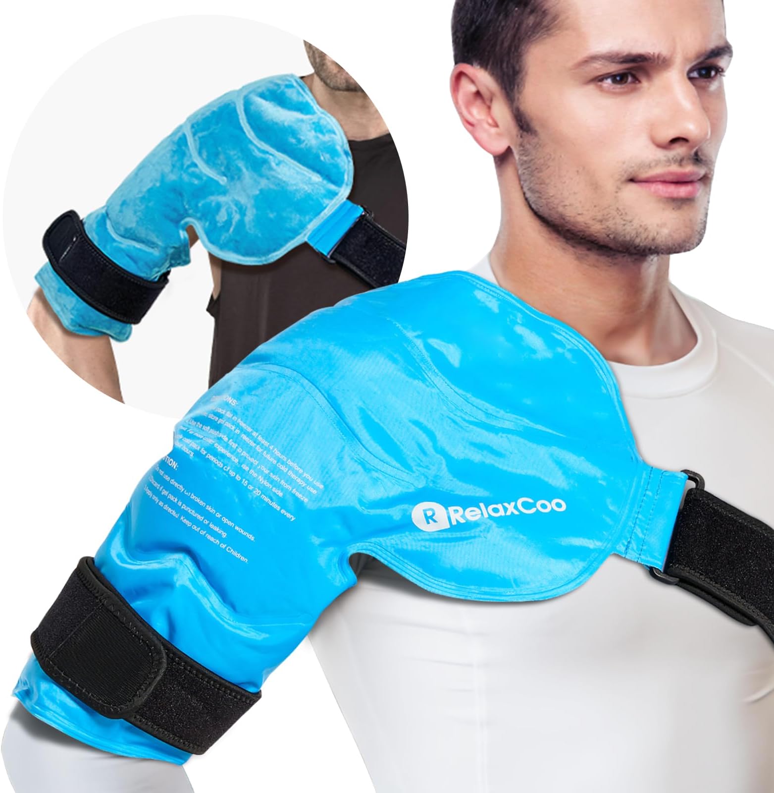 Amazon.com: NEWGO XL Ice Pack for Shoulder Rotator Cuff, Large Gel Ice ...