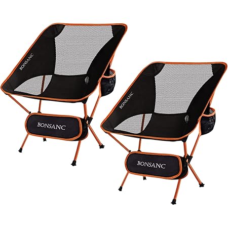 Amazon.com: TIMBER RIDGE Ultralight Folding Camping Chairs, Compact ...