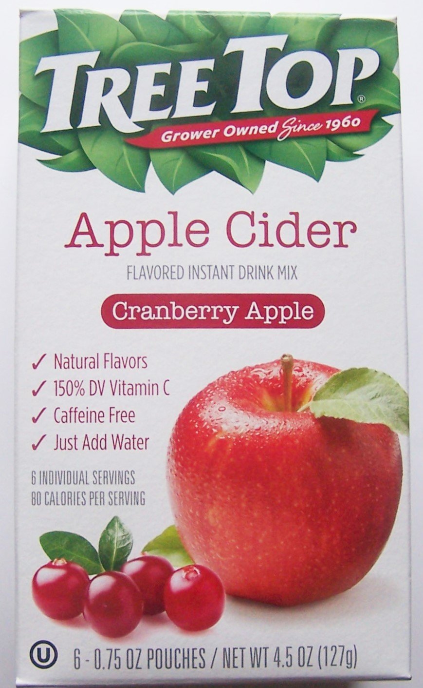Amazon.com: Tree Top, Apple Cider Mix, Cranberry Apple, 4.5 oz ...