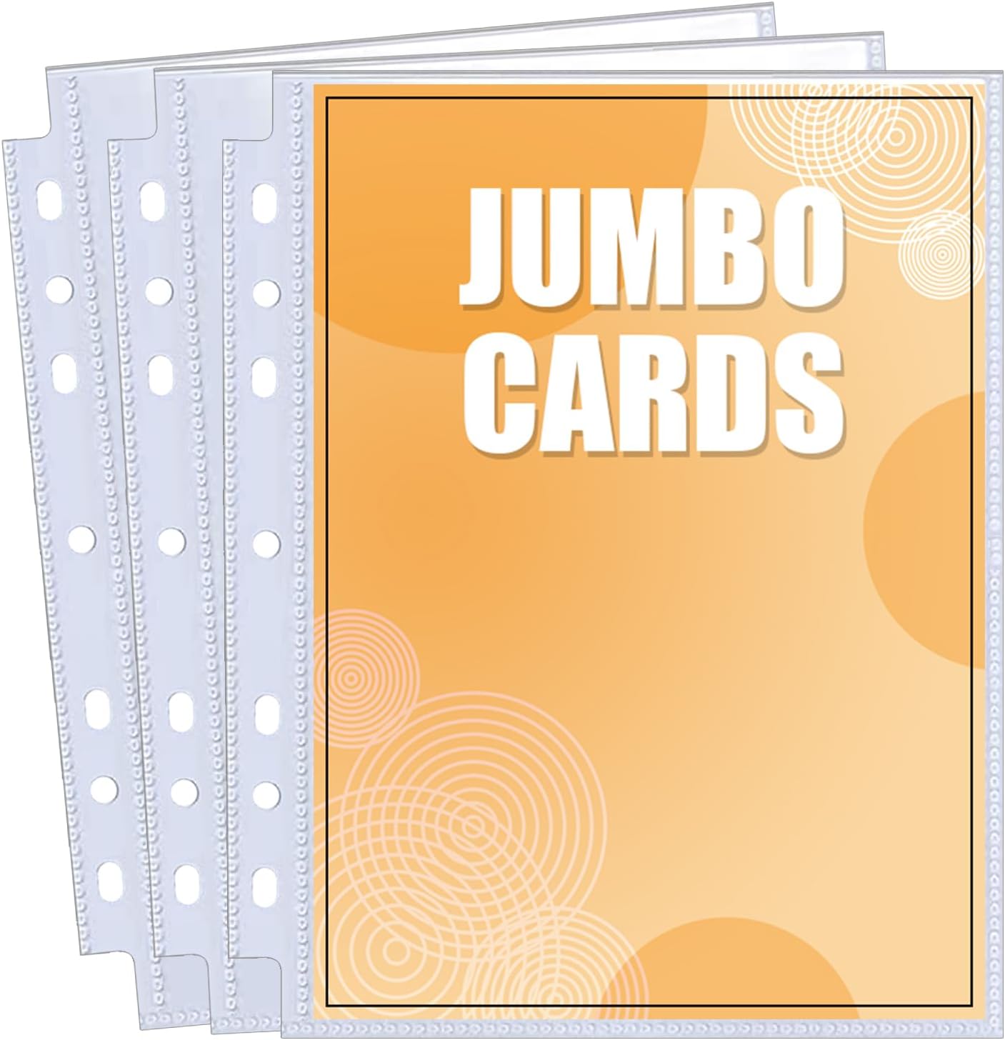 Amazon.com : 50 Pack Jumbo Card Sleeves for A5 3/6 Ring Binders, 5.9" x ...