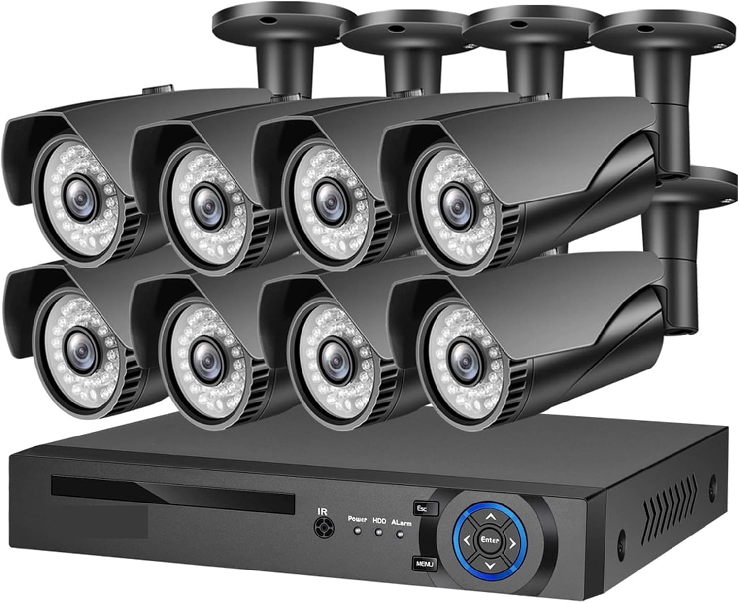Amazon.com: Security Camera System 4K 8MP Ai Face Detection Security ...