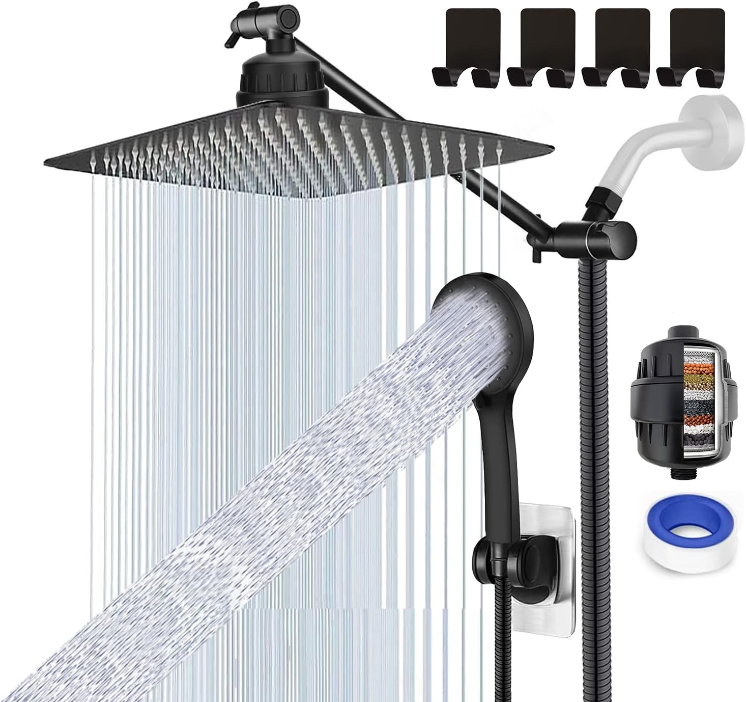 HOTEL SPA - Shower Heads with Handheld Spray - High Pressure with ...