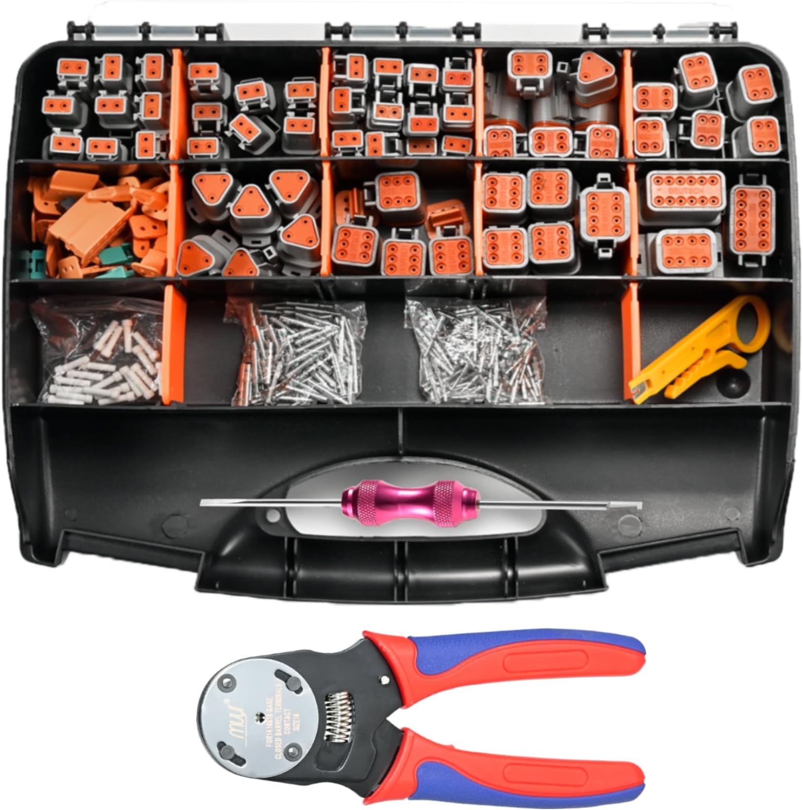 Amazon.com: MUYI 371PCS DT Connector Kits, 2/3/4/6/8/12 Pin Connectors ...