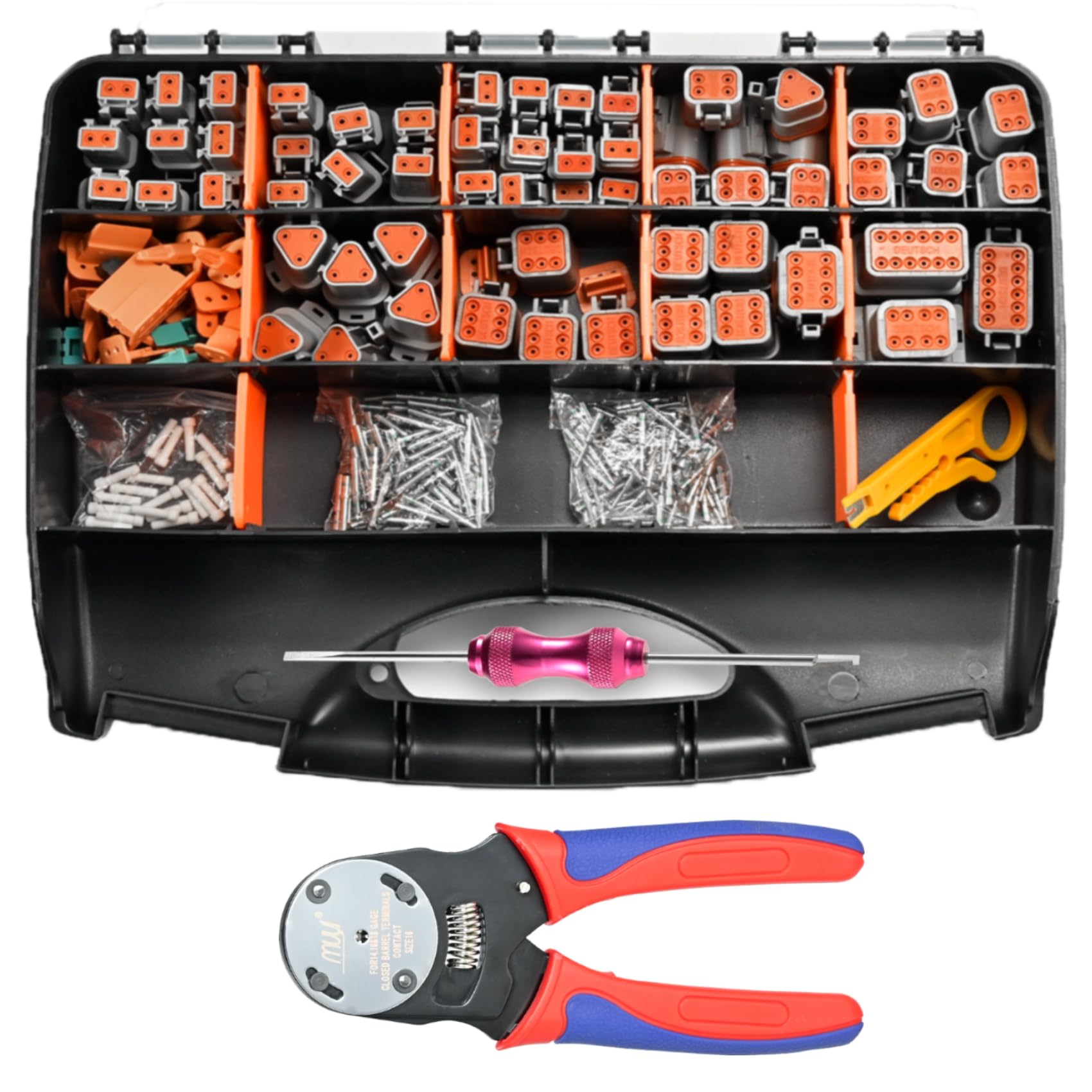Amazon.com: MUYI 371PCS DT Connector Kits, 2/3/4/6/8/12 Pin Connectors ...