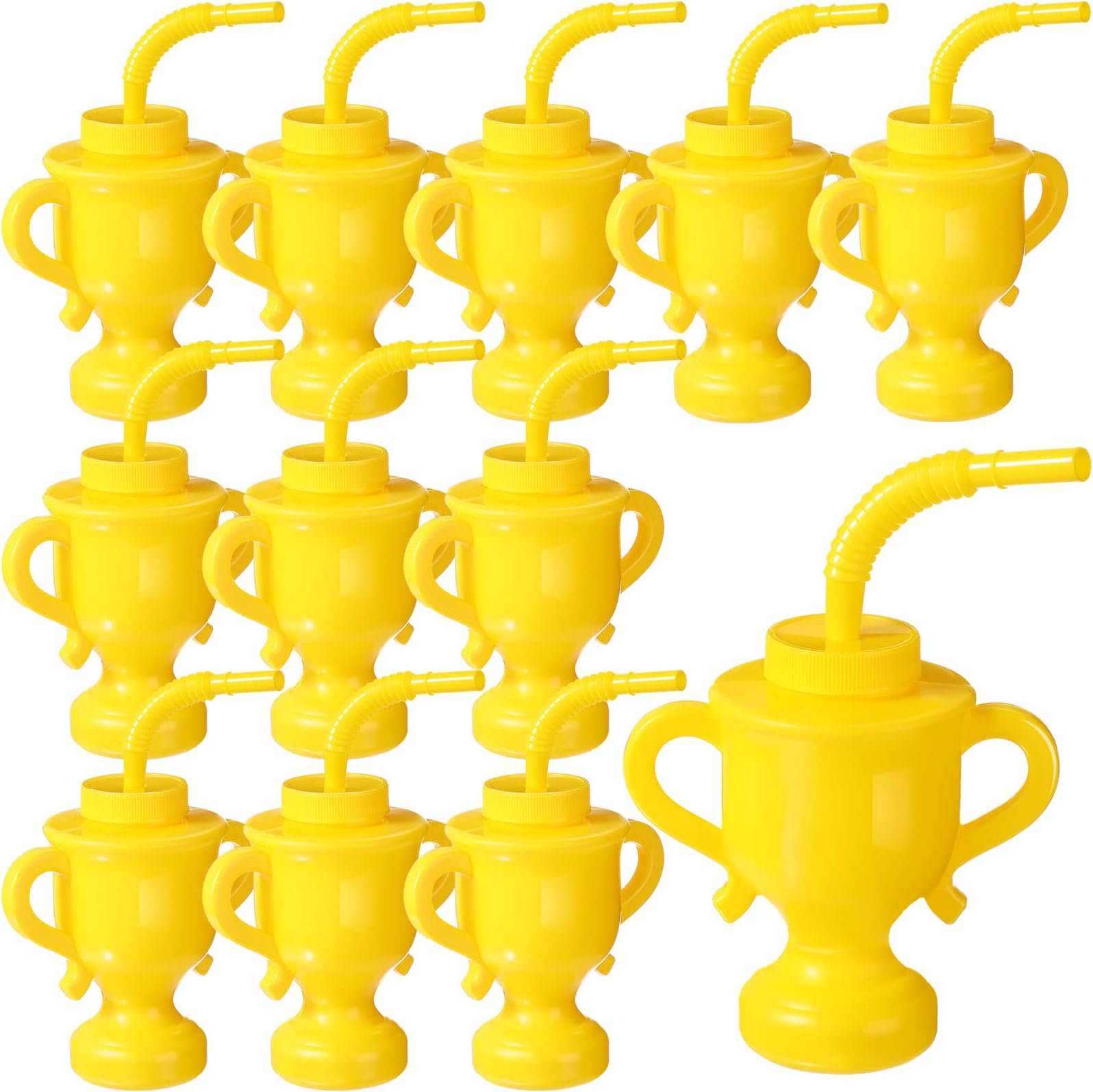 Amazon.com: Meanplan 24 Pieces Race Car Trophy Cups with Straws Bulk ...