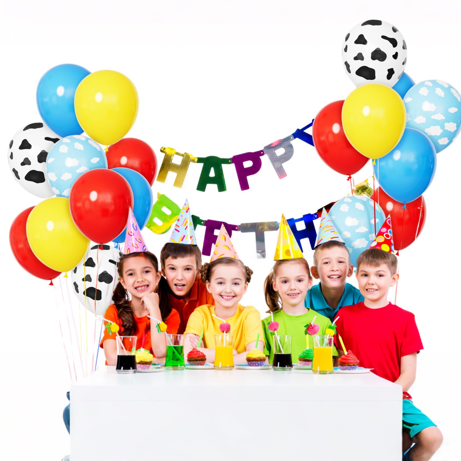 Snapklik.com : 68Pcs Red Yellow Blue Toy Balloons 12 Inch Light Blue ...
