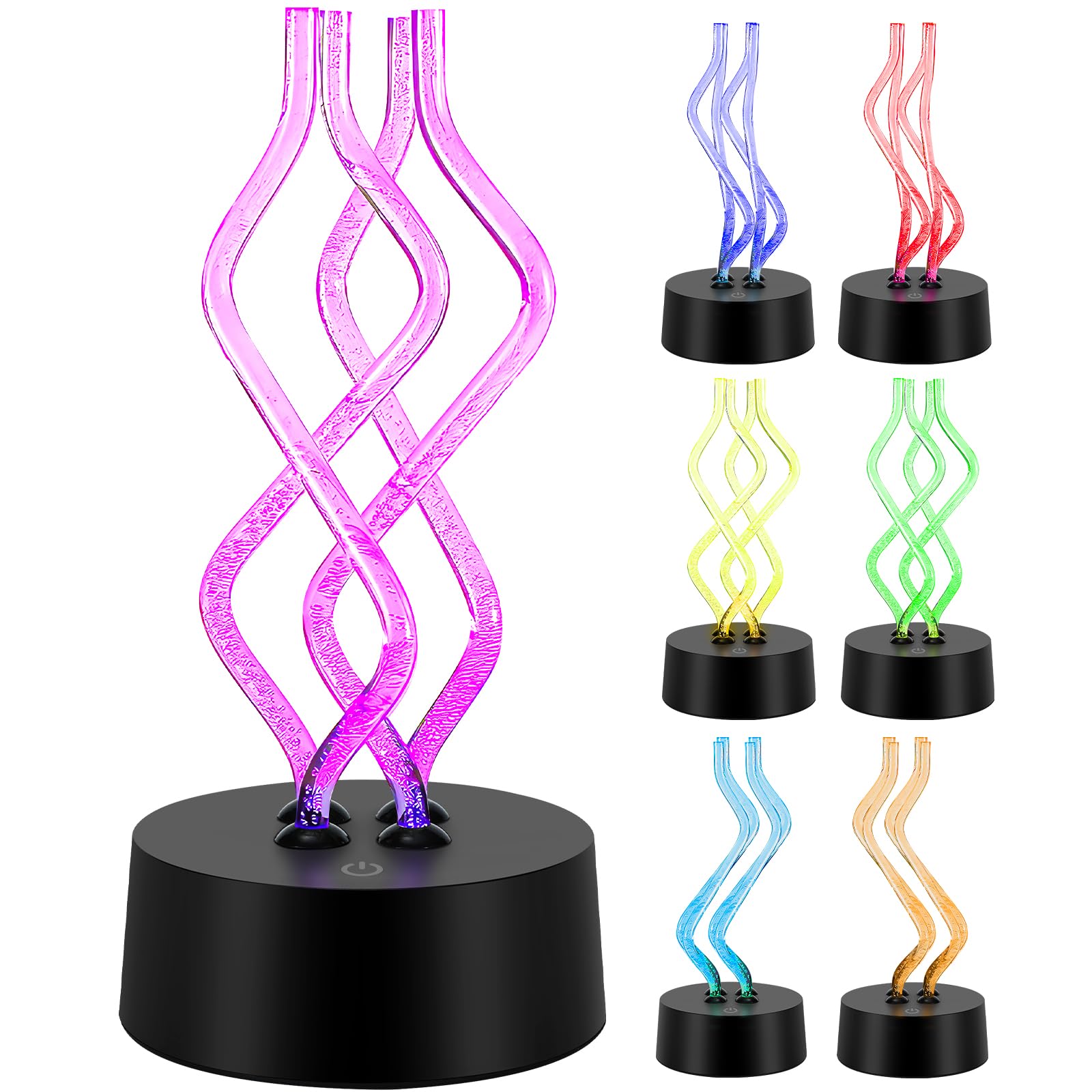 LED Night Light, 360°Rotating Changing Night Light with 7-Color, Cool ...