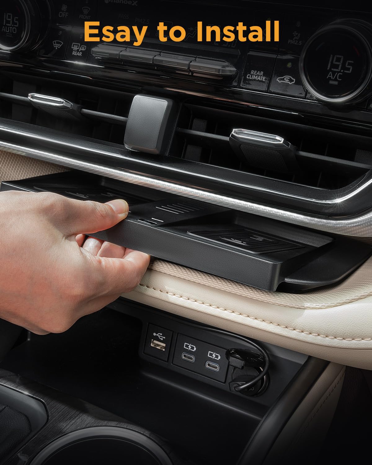 Snapklik.com : CarQiWireless Wireless Charger For Toyota Highlander ...