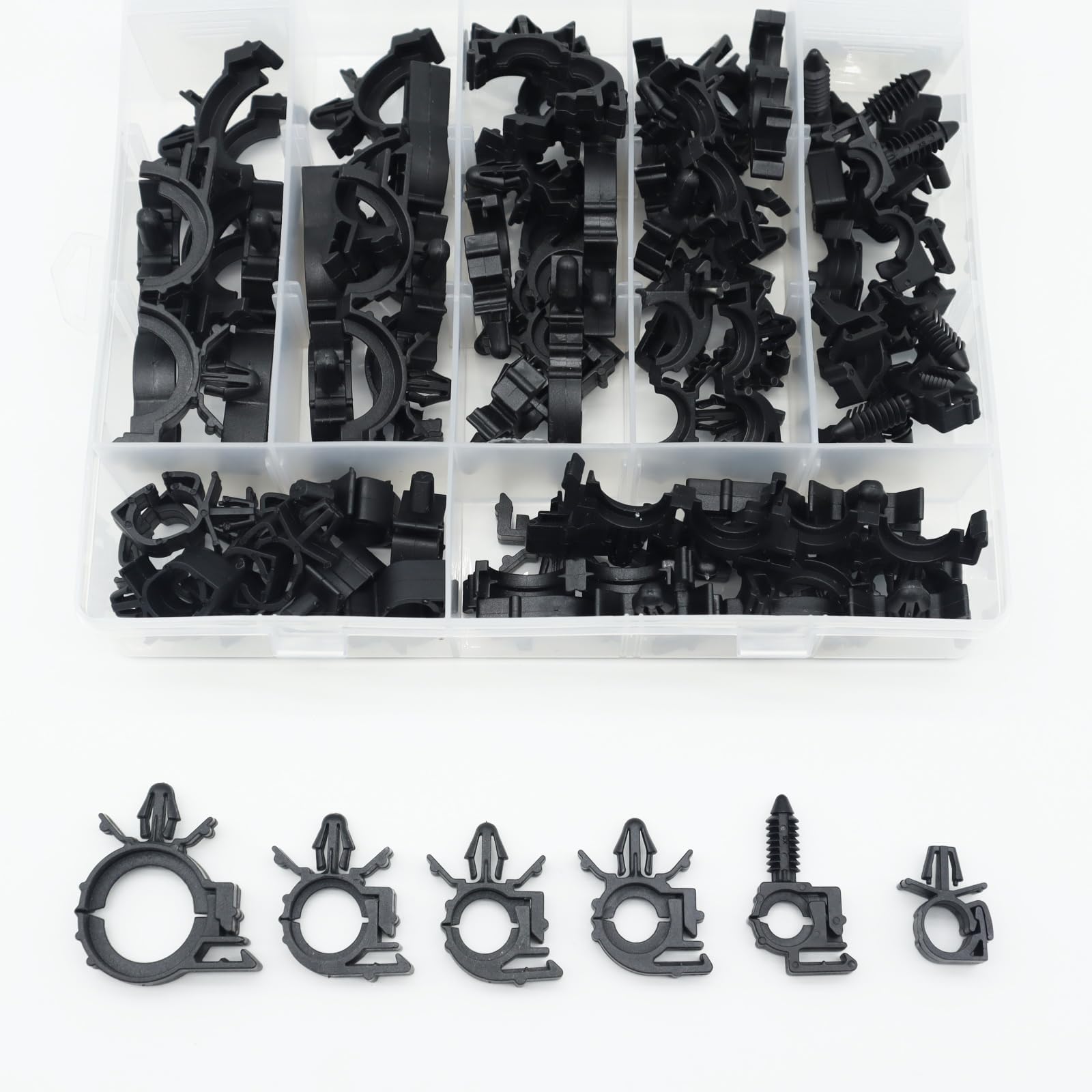 Amazon.com: BELOMI Car Wire Loom Clips, Automotive Push Mount Cable Zip ...