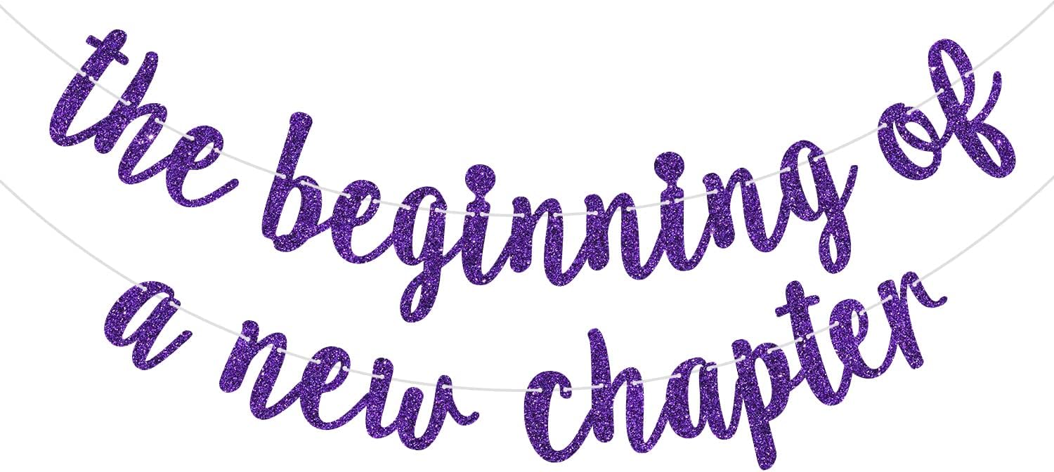 Amazon.com: The Beginning of a New Chapter Banner, Farewell Party ...
