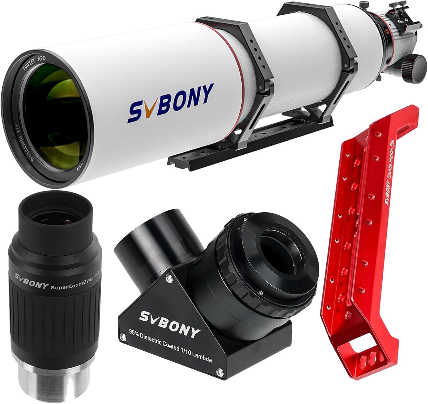 Amazon.com : SVBONY SV550 APO Telescope 122mm F7 Bundel with SV223 90 Degree Diagonal Mirror ...