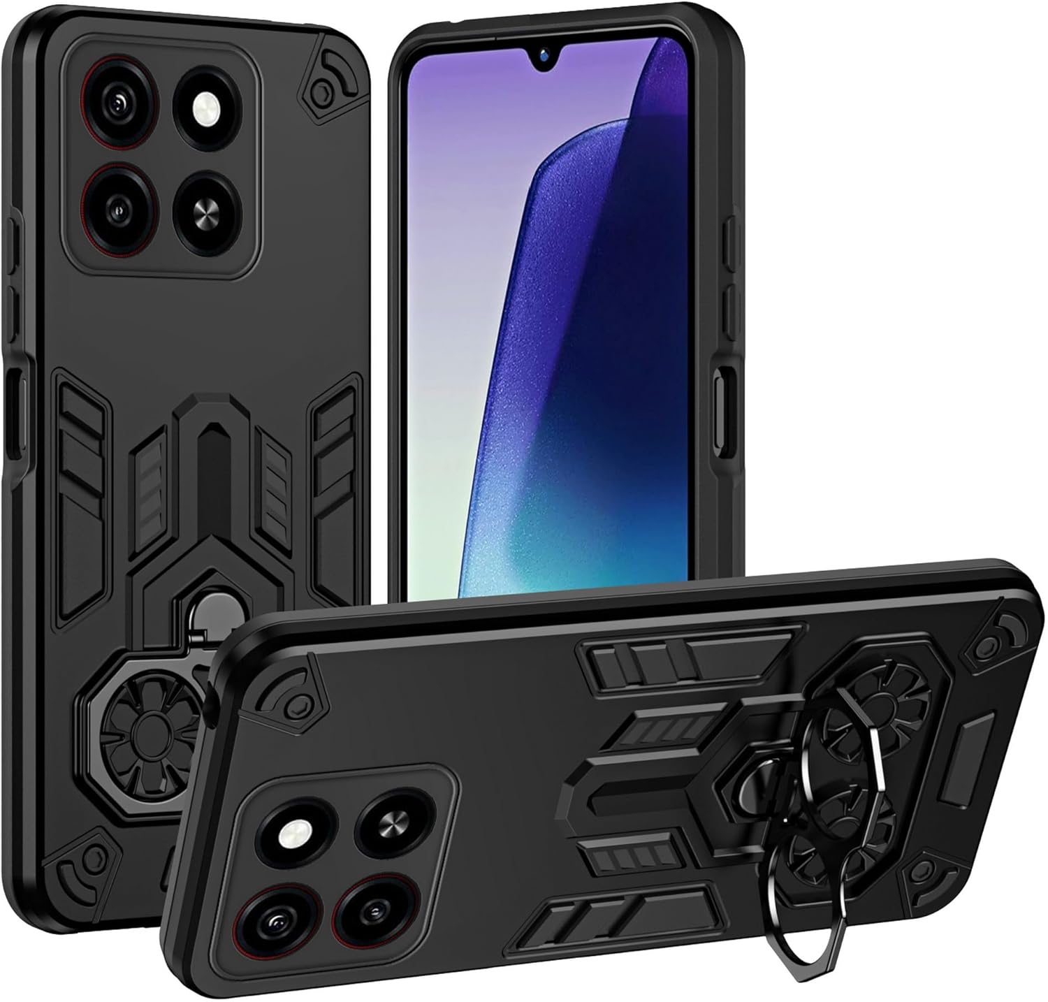 Lucyliy Compatible with ZTE Blade A35 Case, Magnetic Bracket for ZTE ...