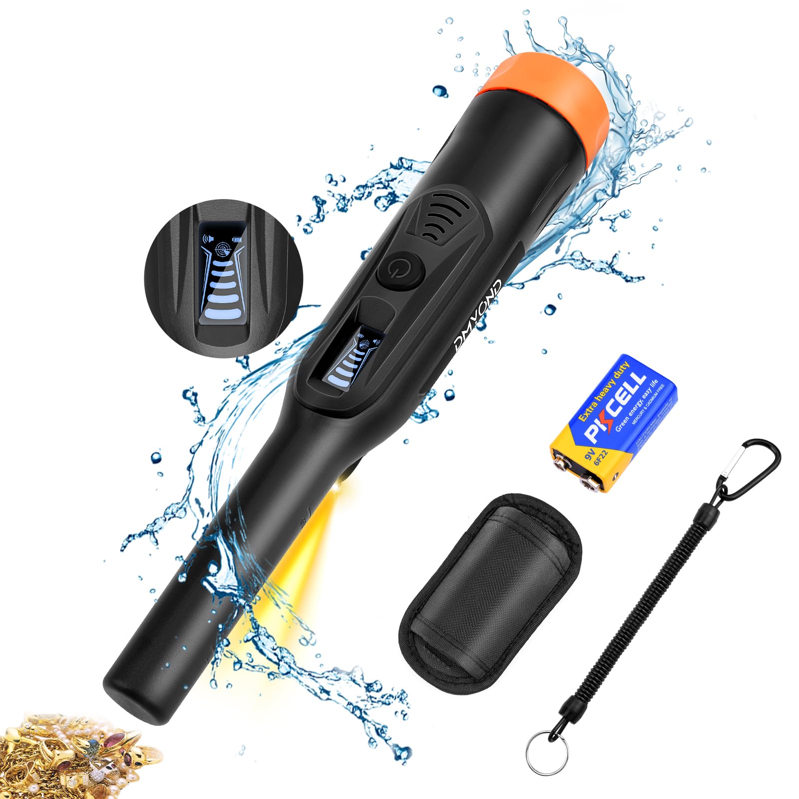 Amazon.com : Dmyond Metal Detector Pinpointer for Adults & Kids ...