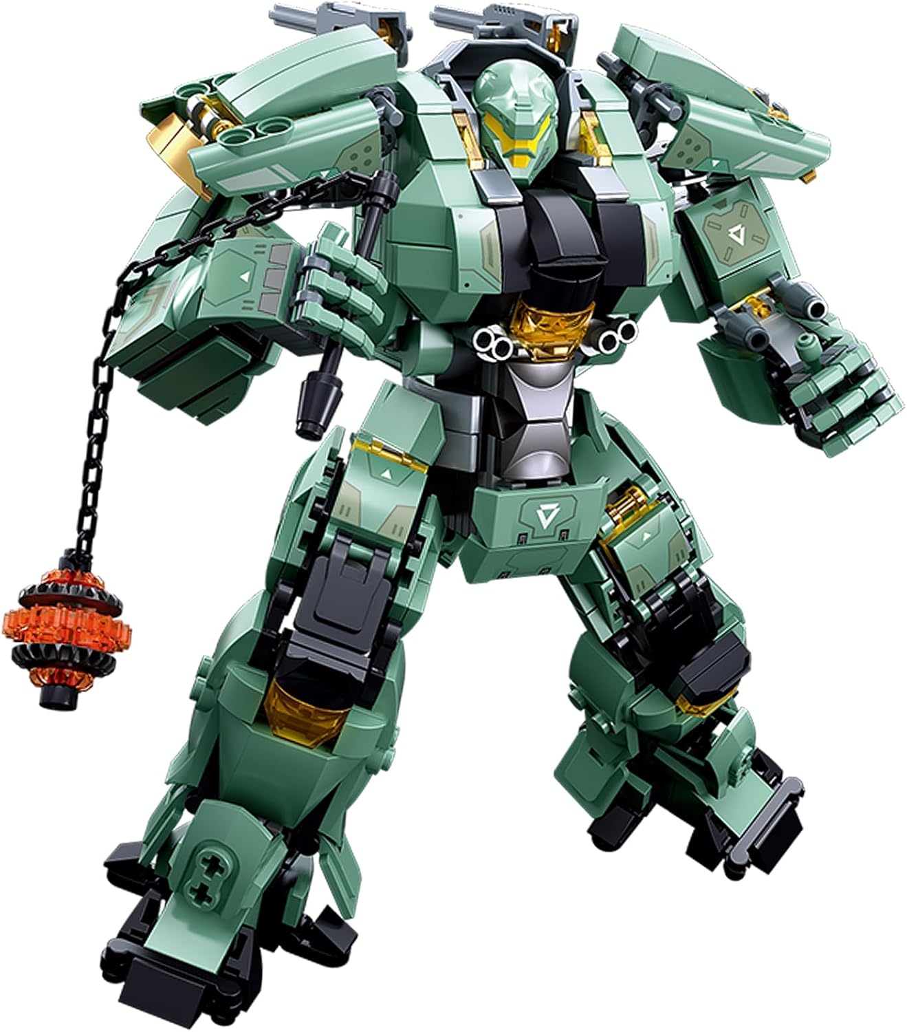 Amazon.com: HIGH GODO Transforming Mech Robot Building Blocks Set,Destroy Warrior City Action ...