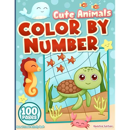 Snapklik.com : Animal Friends Color By Number: Cute Animal Coloring ...