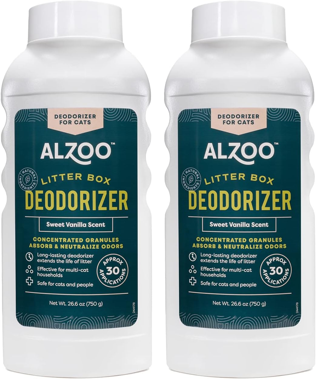 Amazon.com: ALZOO Cat Litter Deodorizer, Concentrated Granules Absorb ...