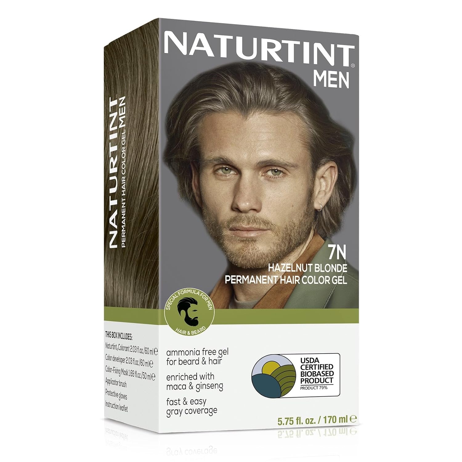 Naturtint Tinte permanente para el cabello para hombre, color rubio ...