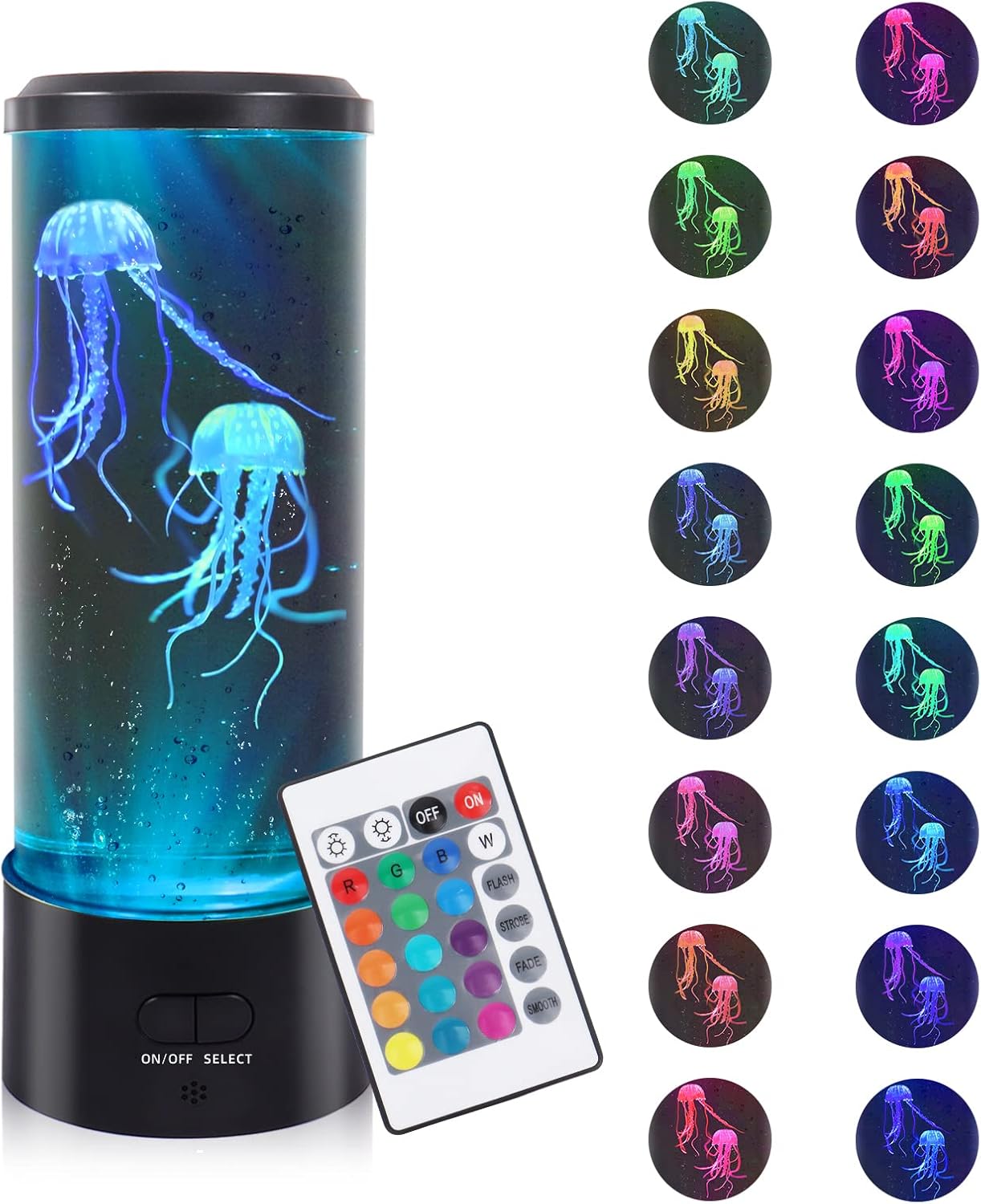 Buy PinPon Jellyfish Lamp, 16 Color with Remote Control Aquarium Mood ...