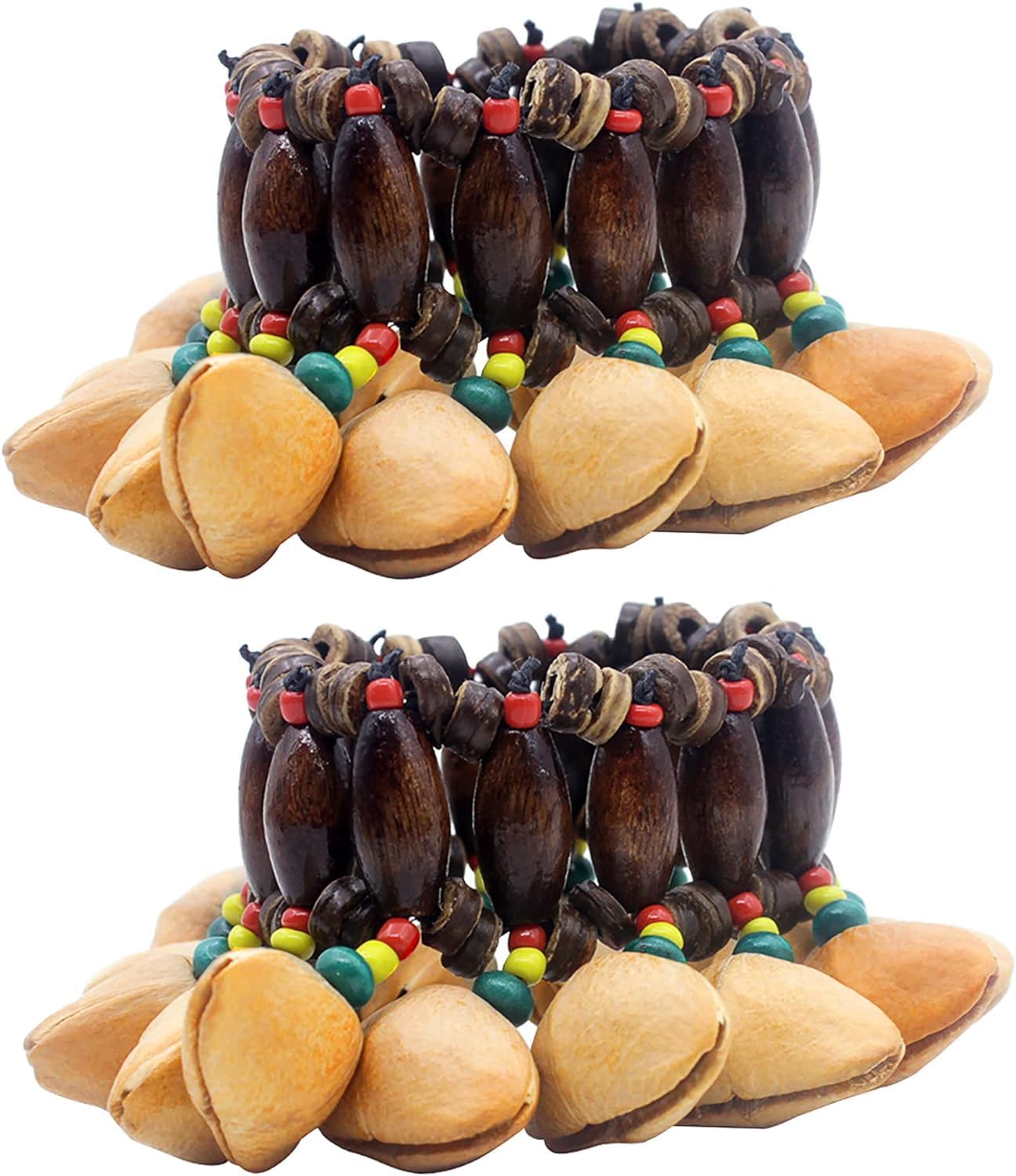 Amazon.com: Vilihkc 2 PCS African Tribal Style Nuts Handbell Seed ...