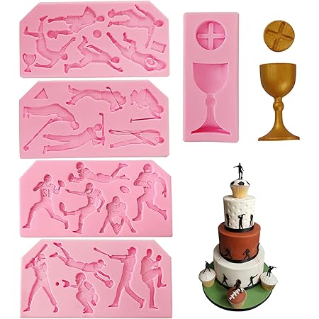 Amazon.com: MYPRACS Baseball Fondant Mold Baseball Softball Glove ...