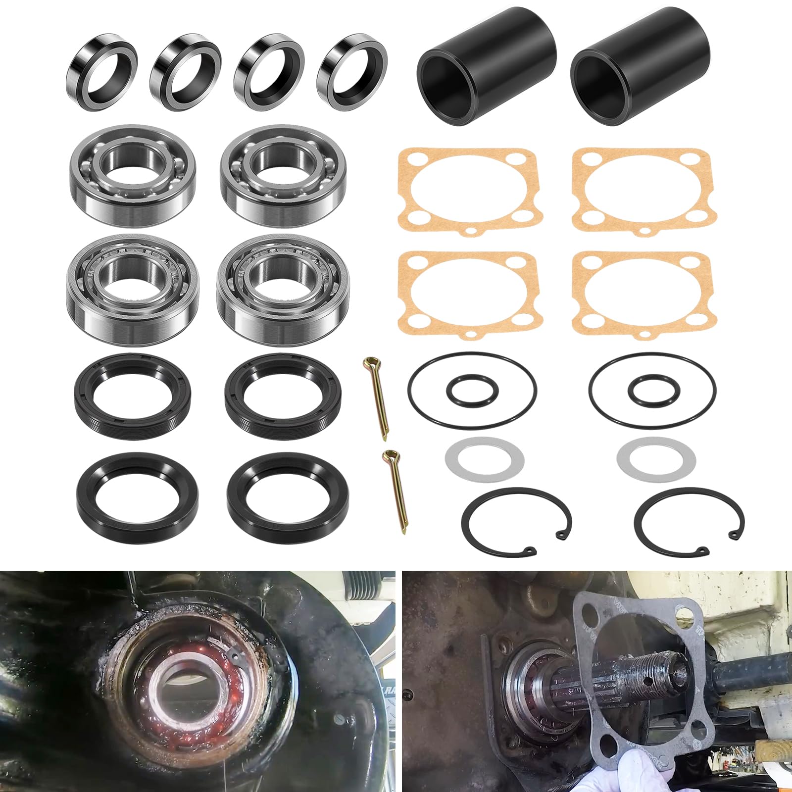 Amazon.com: for VW Type 1 Rear IRS Bearing Kit with Seals, Clips ...