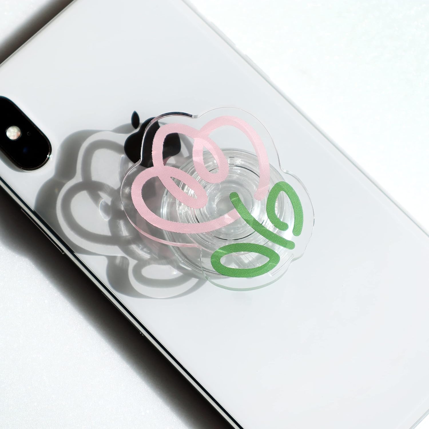 GRIPONG Acrylic Tulip Flower Expandable Collapsible Mobile Phone Grip ...