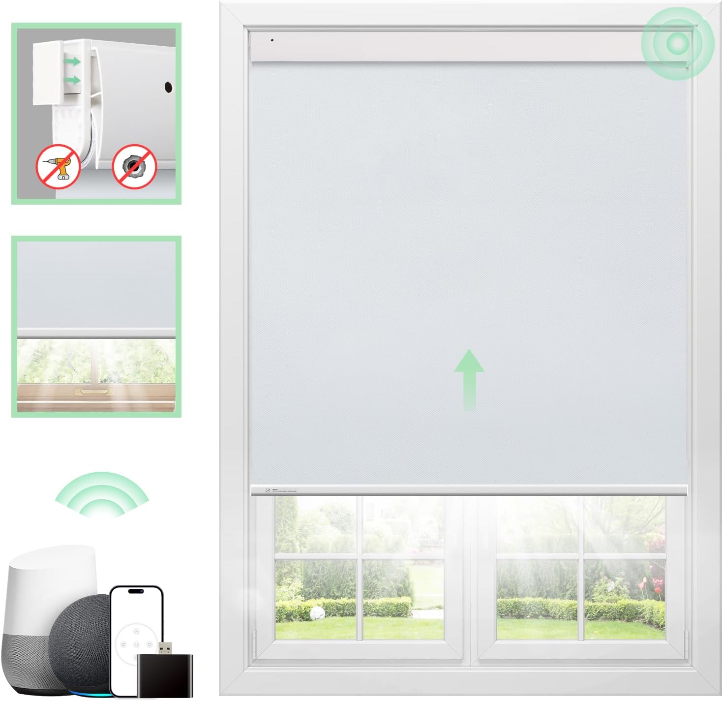 Amazon.com: Motorized Blinds with Remote Smart Blinds for Window ...
