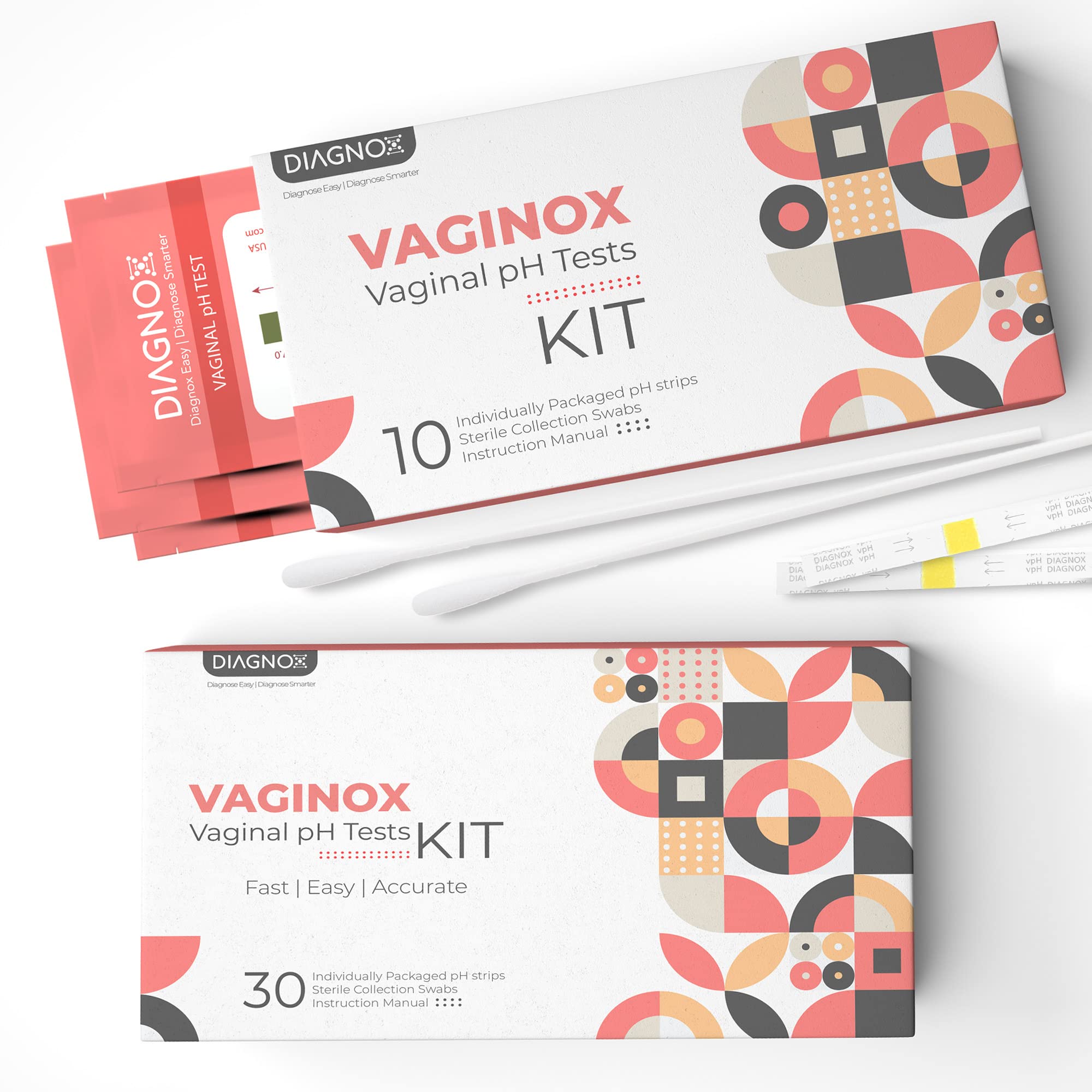 VAGINOX Vaginal PH Test Kit - Monitor PH Balance & Yeast Infection - BV ...
