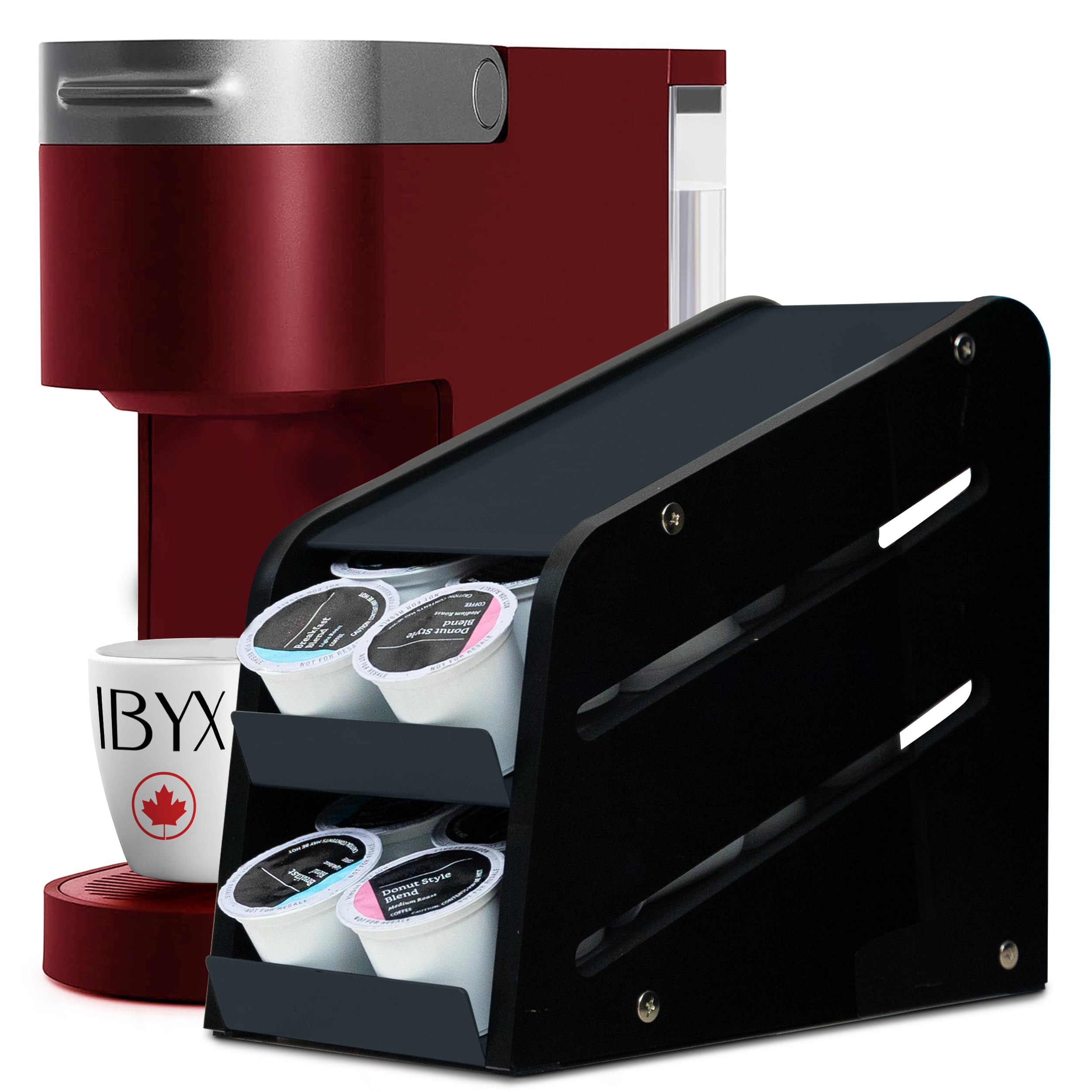 Ibyx Wooden Coffee Pod Holder for Kitchen Counterspace - 2 Tier Pod ...