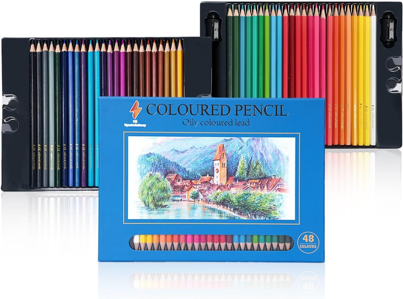 Vignette Stationery Oil Base Soft Blendable Artist Coloured Drawing ...