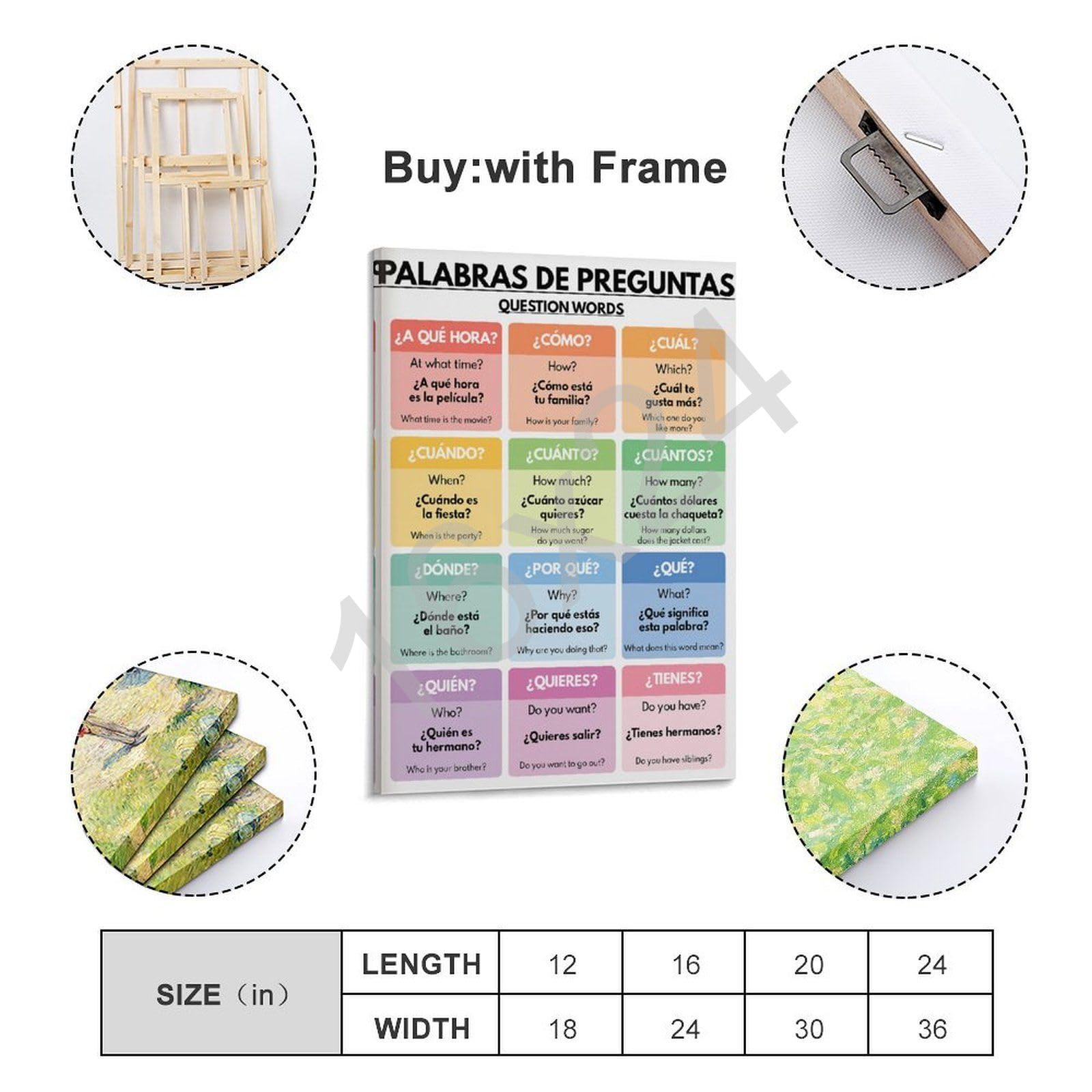 Spanish Question Word Posters 2 Versions Spanish Verb Decir