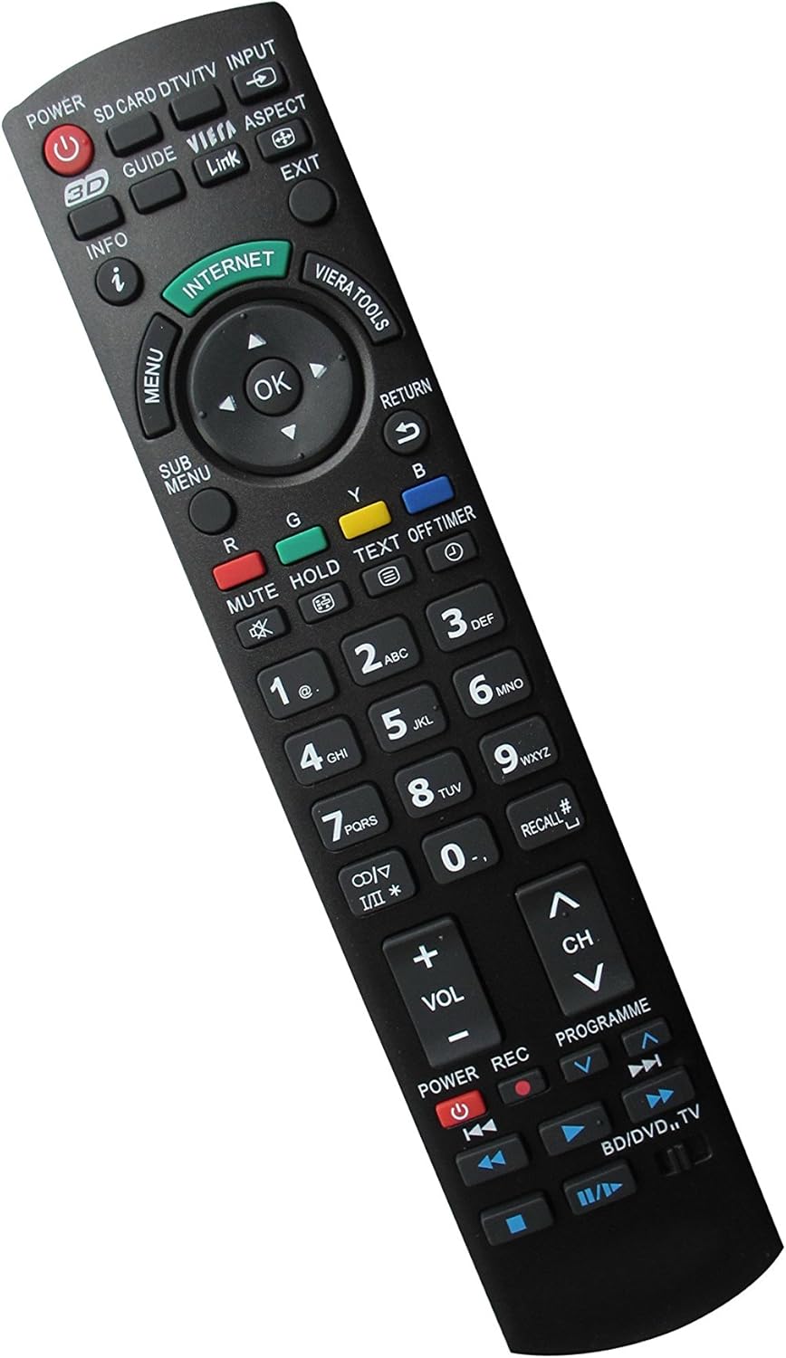 Amazon.com: Universal Remote Replacement Control Fit for Panasonic TC ...