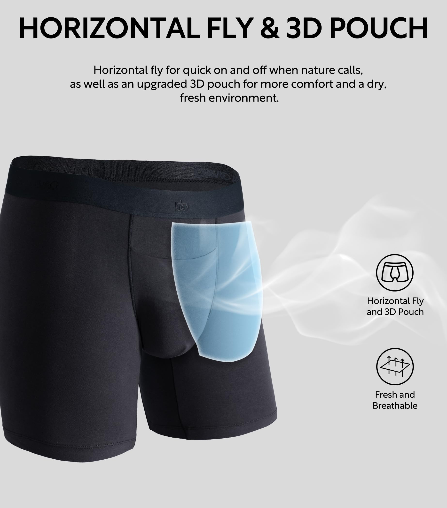 Snapklik.com : DAVID ARCHY Cotton Mens Underwear Soft Breathable ...
