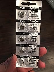 Amazon.com: Energizer 395/399 Silver Oxide 5 Batteries (SR927W ...
