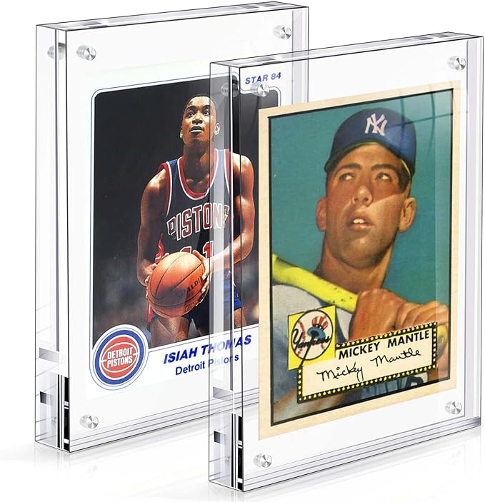 Amazon.com: Acrylic Card Frame, Magnetic Trading Card Display Frames ...