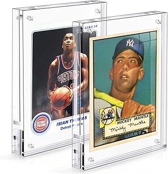 Amazon.com: Acrylic Card Frame, Magnetic Trading Card Display Frames ...