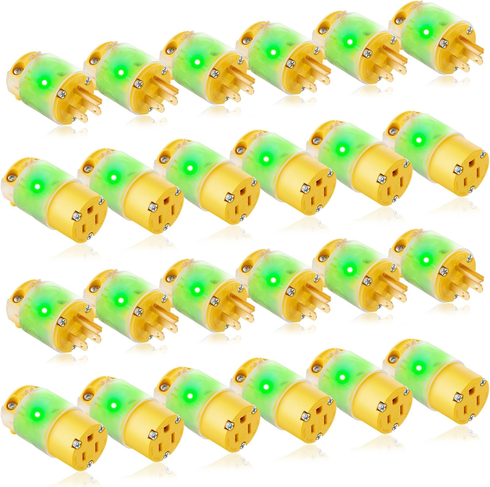 Amazon.com: Flutesan 12 Set 24 Pcs Lighted Plug and Connector Set ...