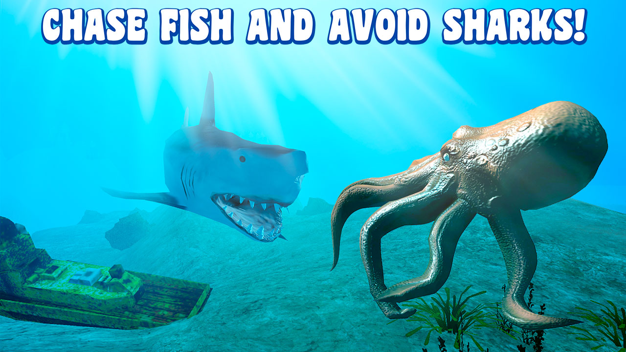 Underwater Octopus Hug Simulator 3D: Sea Monster World | Water Animal ...