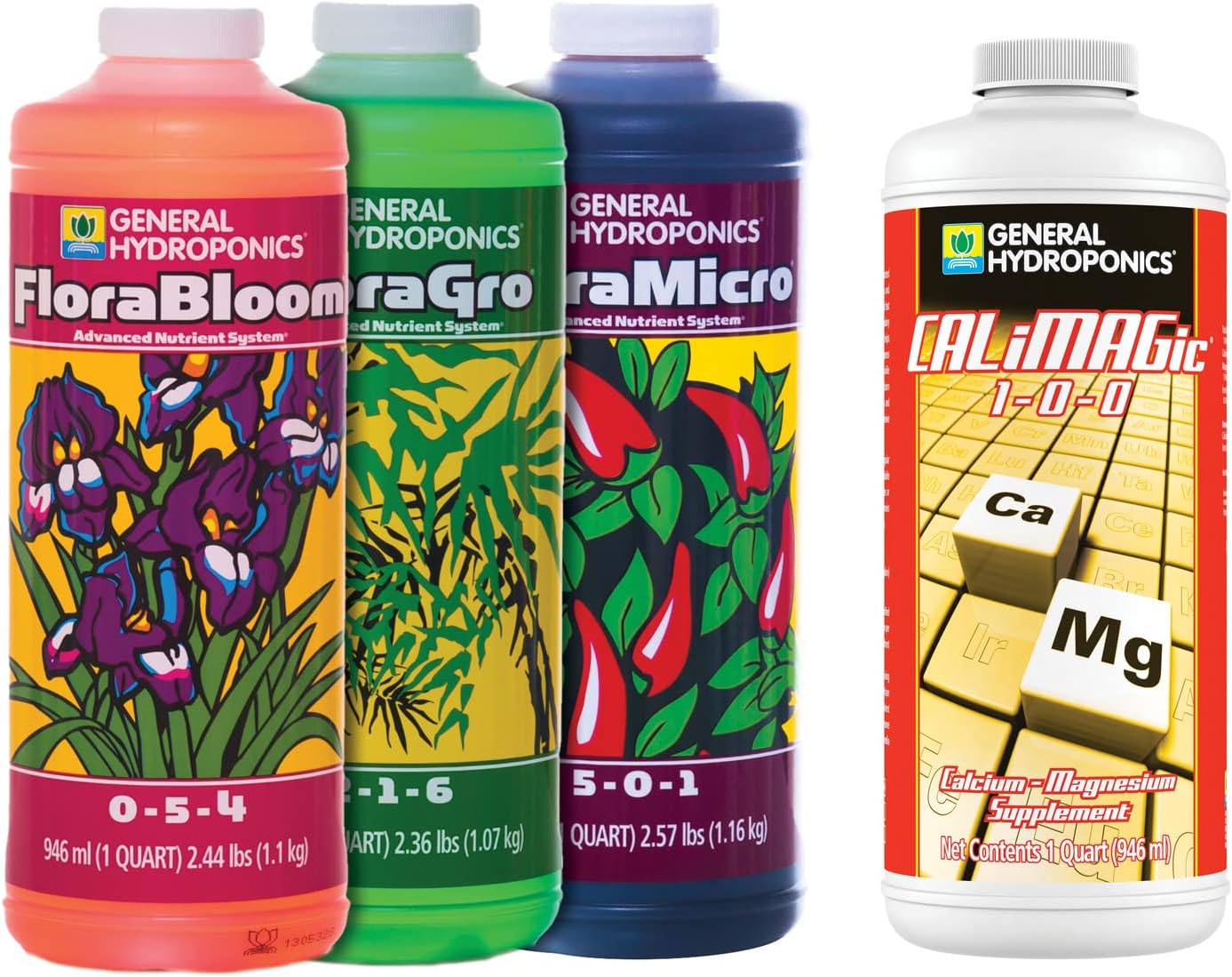 Amazon.com : General Hydroponics Flora Series Fertilizer Bundle, with ...