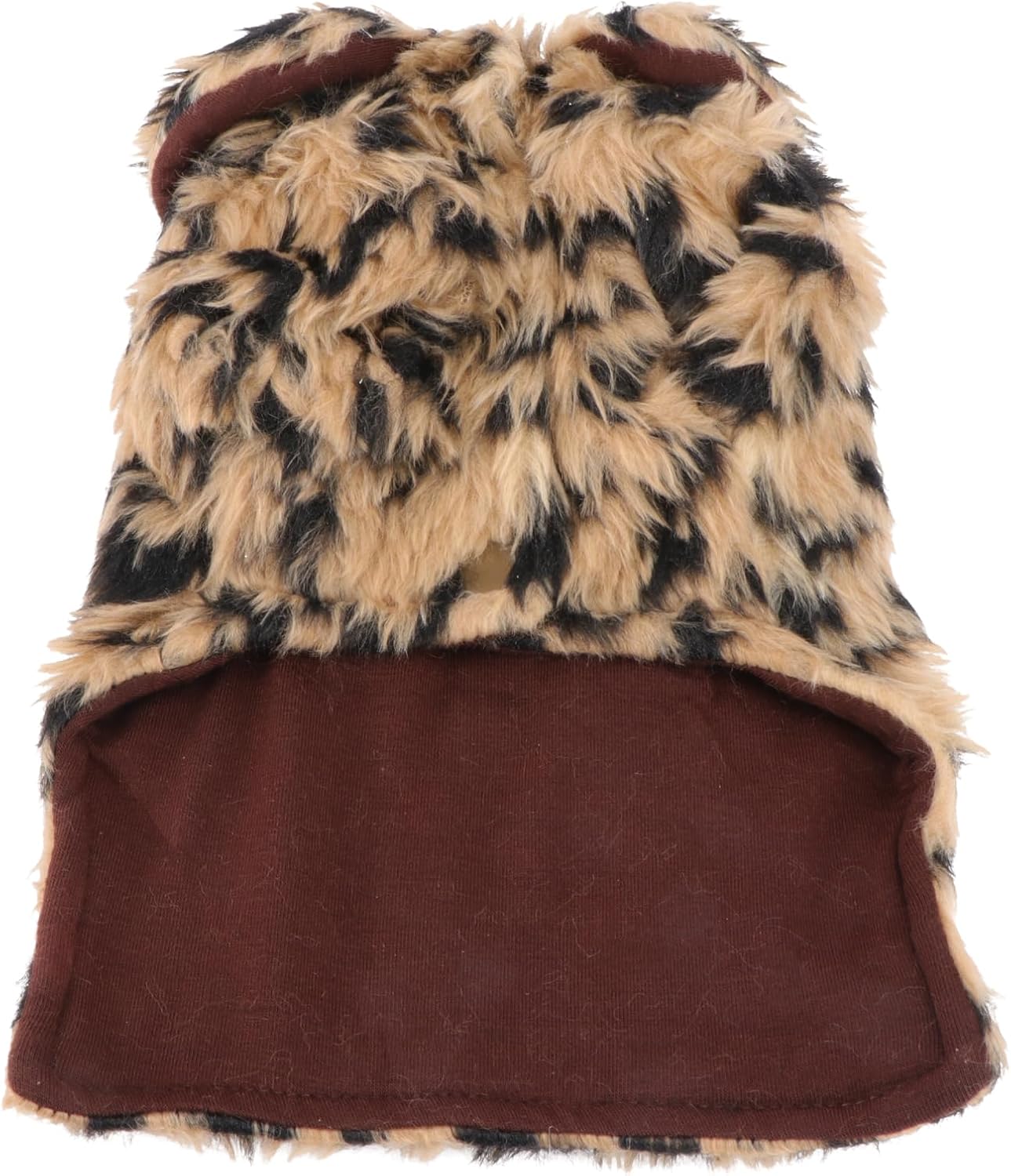 Amazon.com : balacoo Leopard Print Faux Fur Dog Coat - Flush Warm ...